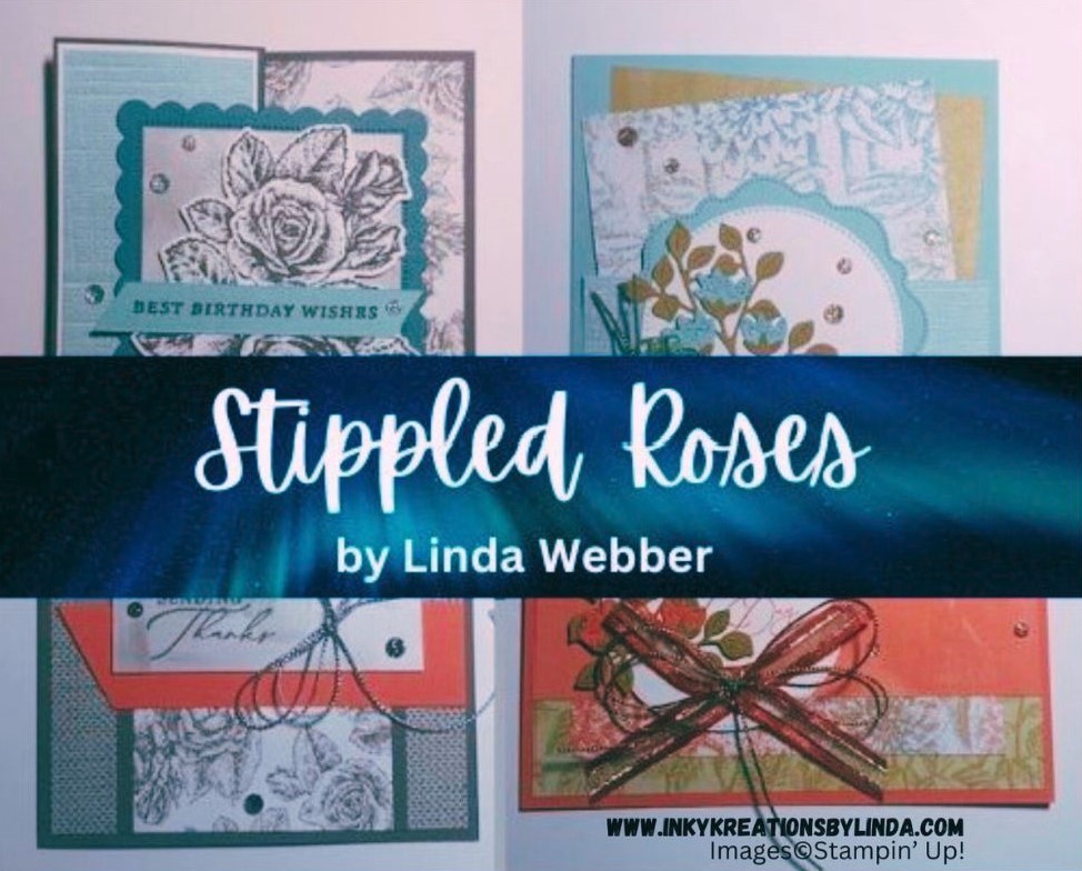 Stippled Roses Card Kit – Inky Kreations by Linda
